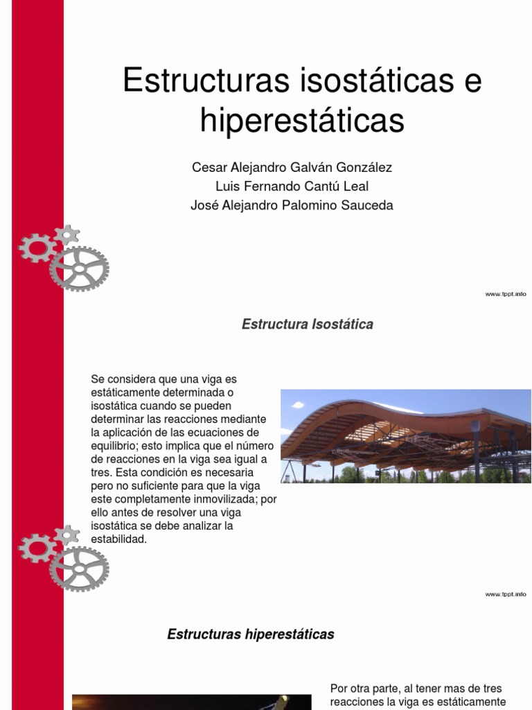 Estructuras Isostáticas e Hiperstaticas | Física y matemáticas | Física