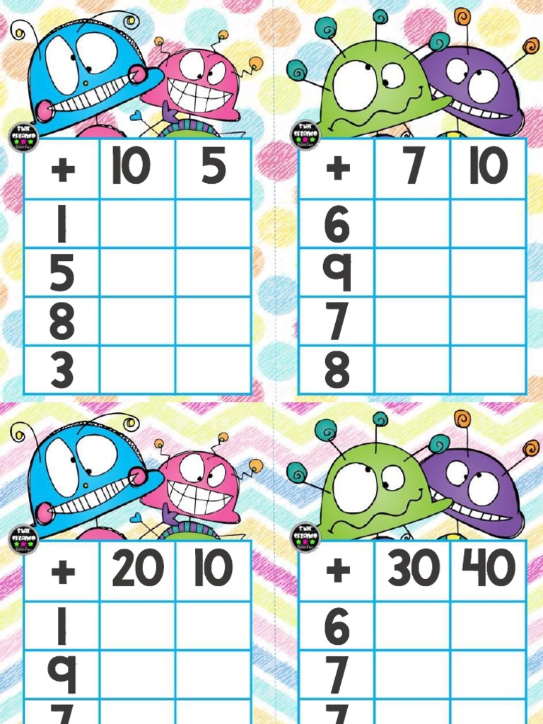 Bingo de Sumas PDF | PDF