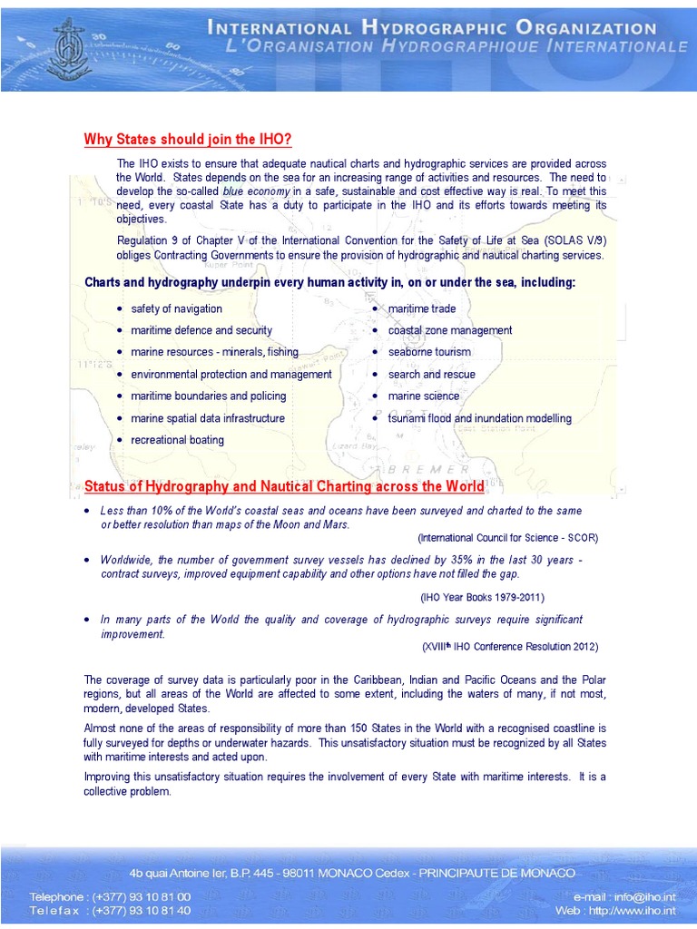 Why States Should Join The IHO?: Charts and Hydrography Underpin Every ...
