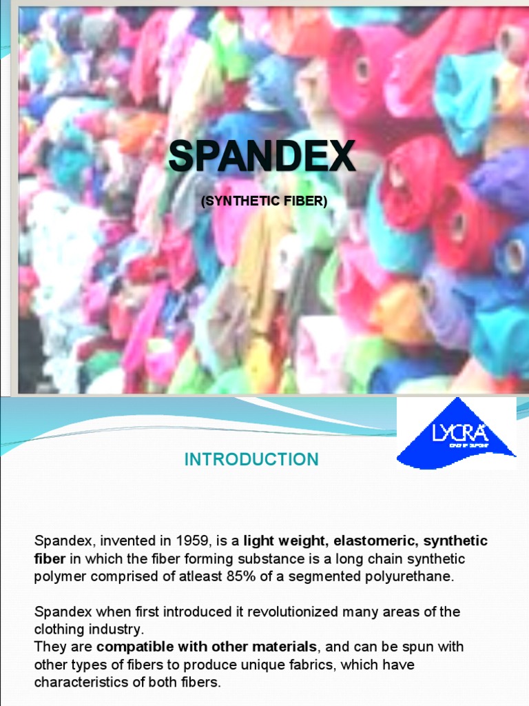 Spandex Fiber | PDF | Fibers | Plastic