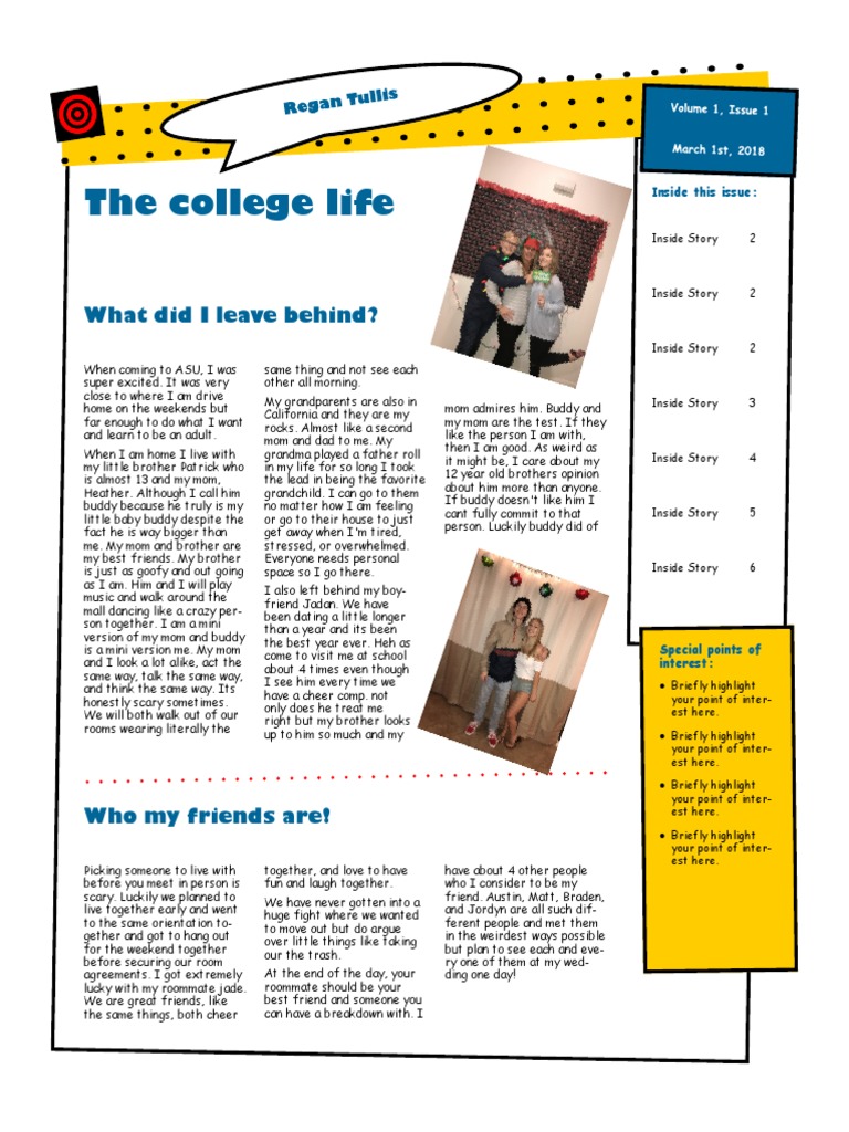Edt Newsletter Applicatio Assignment | PDF | Arizona State University