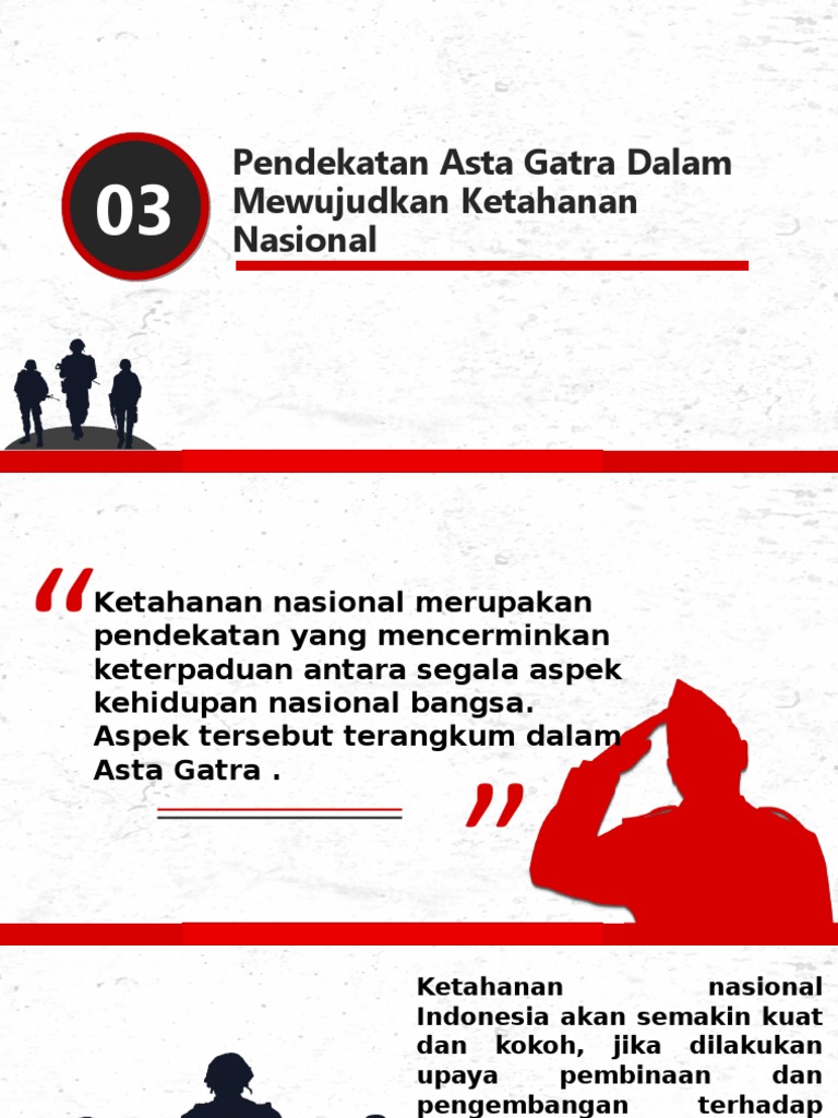 Pendekatan Asta Gatra Dalam Mewujudkan Ketahanan Nasional | PDF