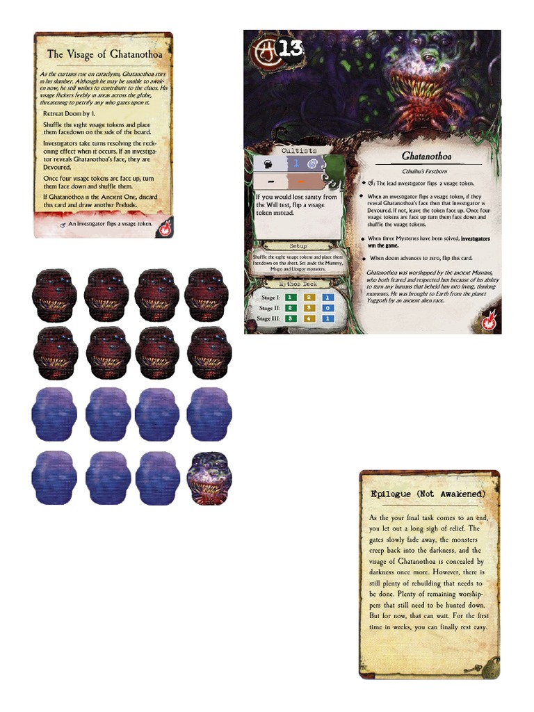 Ghatanothoa Game Strategy Guide | PDF | Mummy | Nature