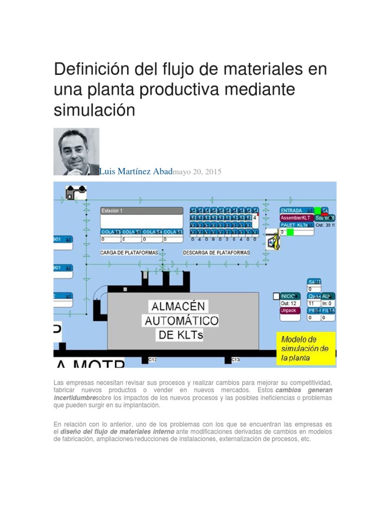 Definición Del Flujo de Materiales en Una Planta Productiva Mediante ...