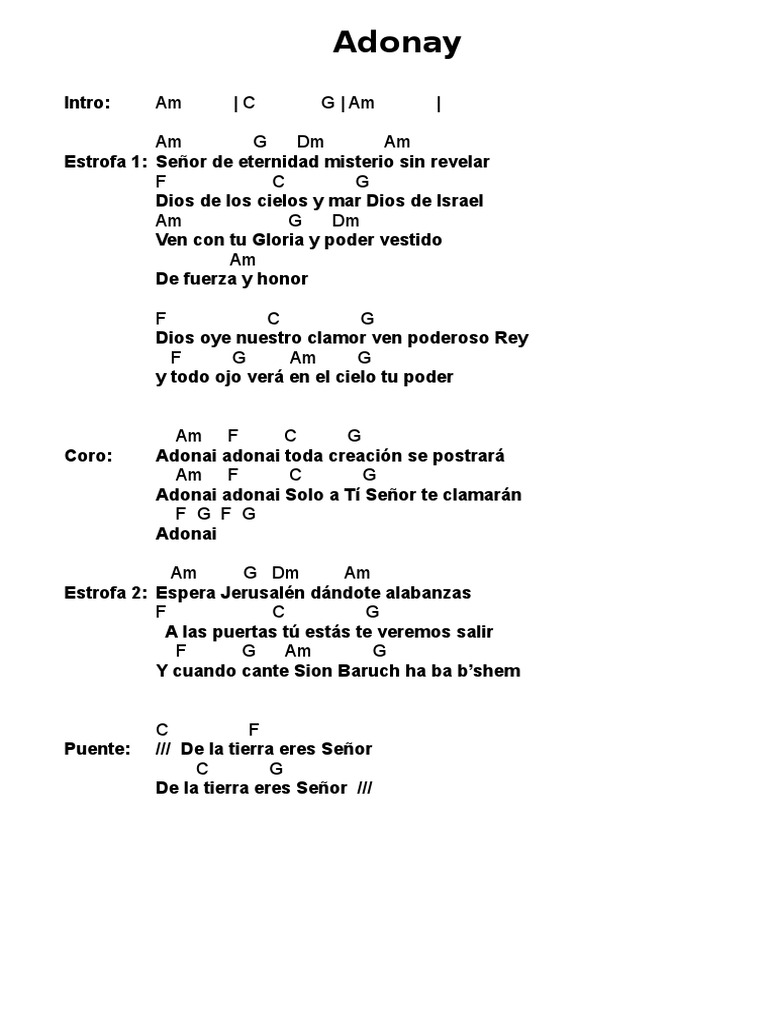 Adonay | PDF