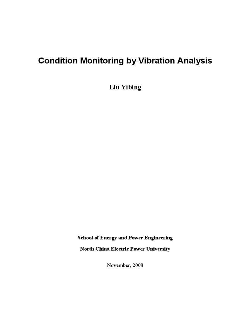 Condition Monitoring by Vibration Analysis | PDF | Normal Mode | Resonance