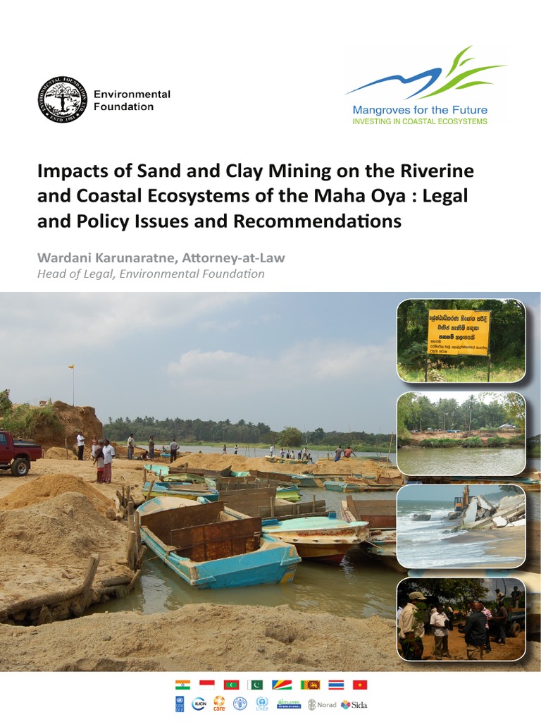 Sand Mining Impacts on Maha Oya Ecosystems | PDF | Mining | Coast