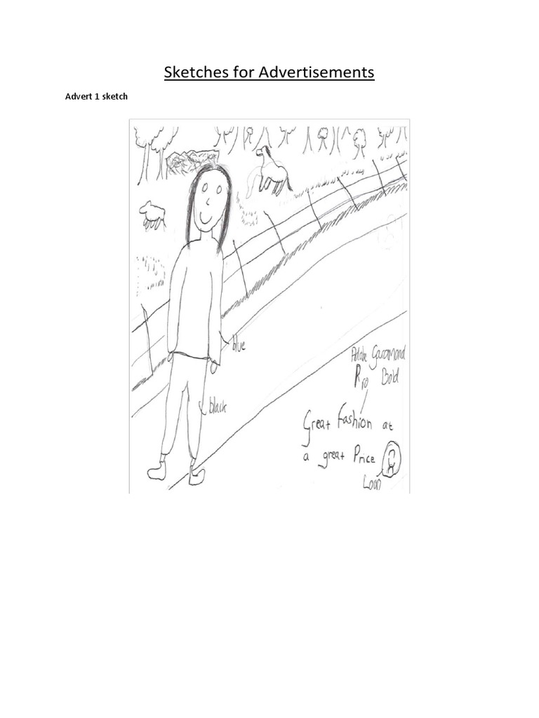 Sketches For Advertisements | PDF