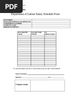 Blank Salary Schedule | PDF | Career & Growth