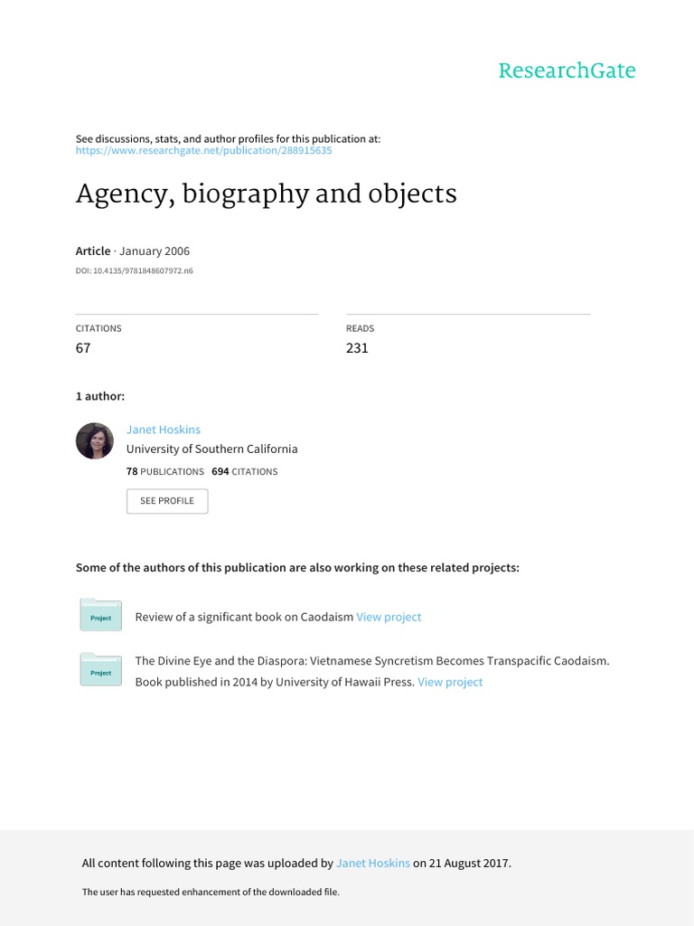 Agency Biography Objects | Download Free PDF | Clothing | Gender