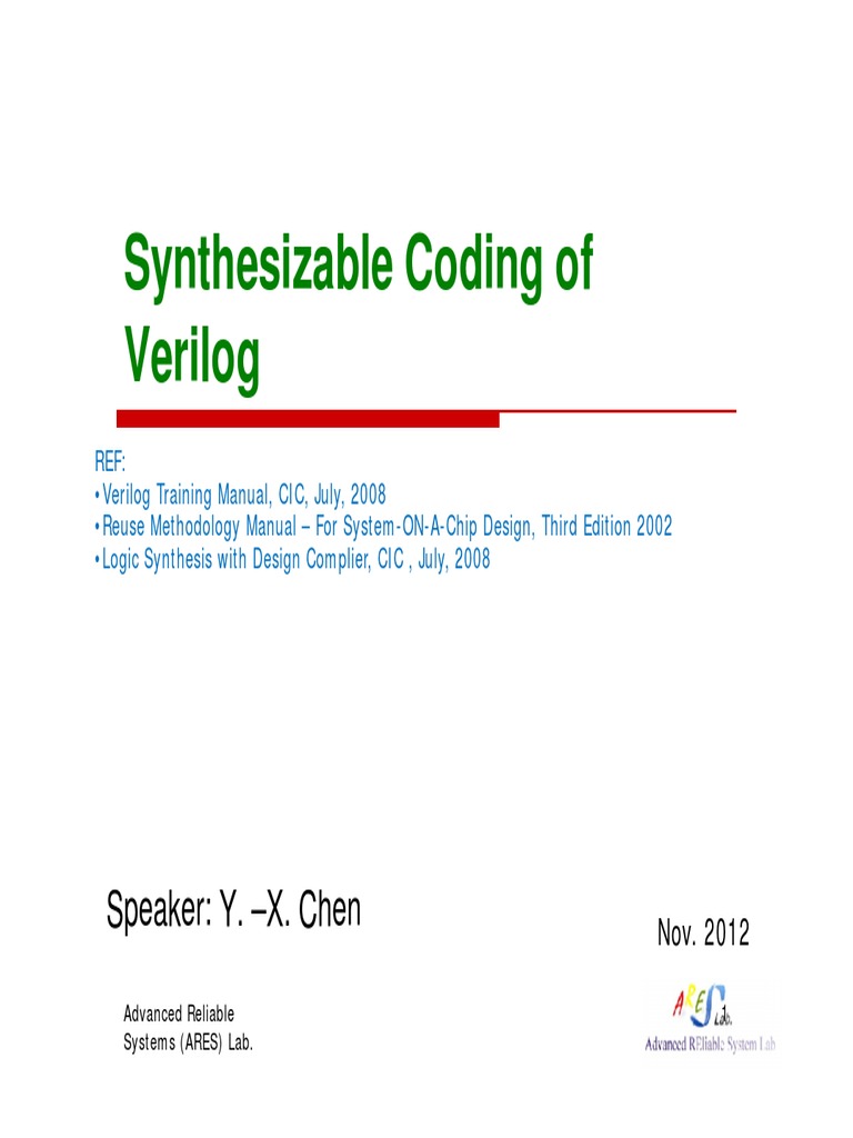 Verilog 2012 PDF | PDF | Teaching Methods & Materials | Computers