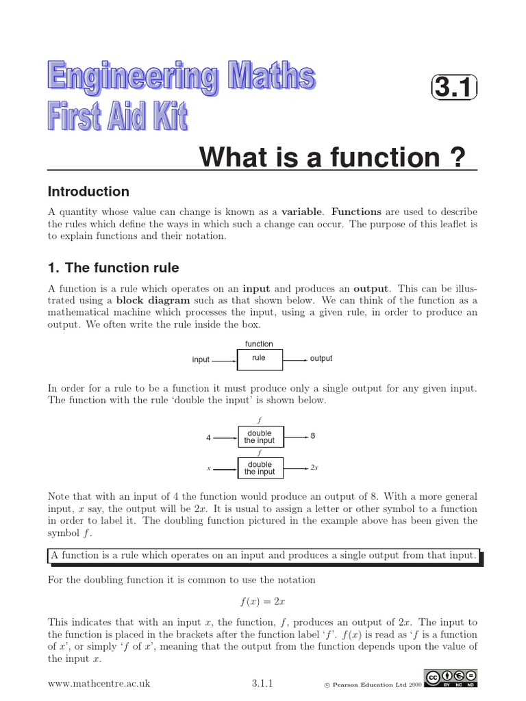 What Is A Function Pdf Function Mathematics Parameter Computer Programming