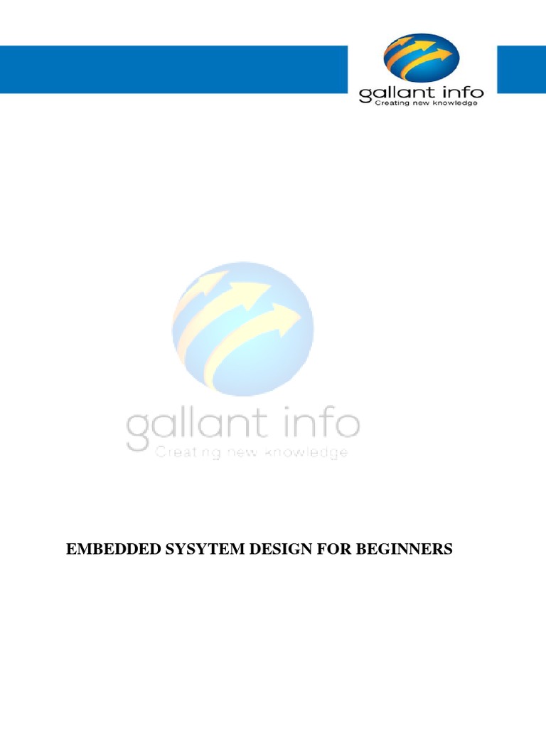 Embedded Sysytem Design For Beginners | PDF