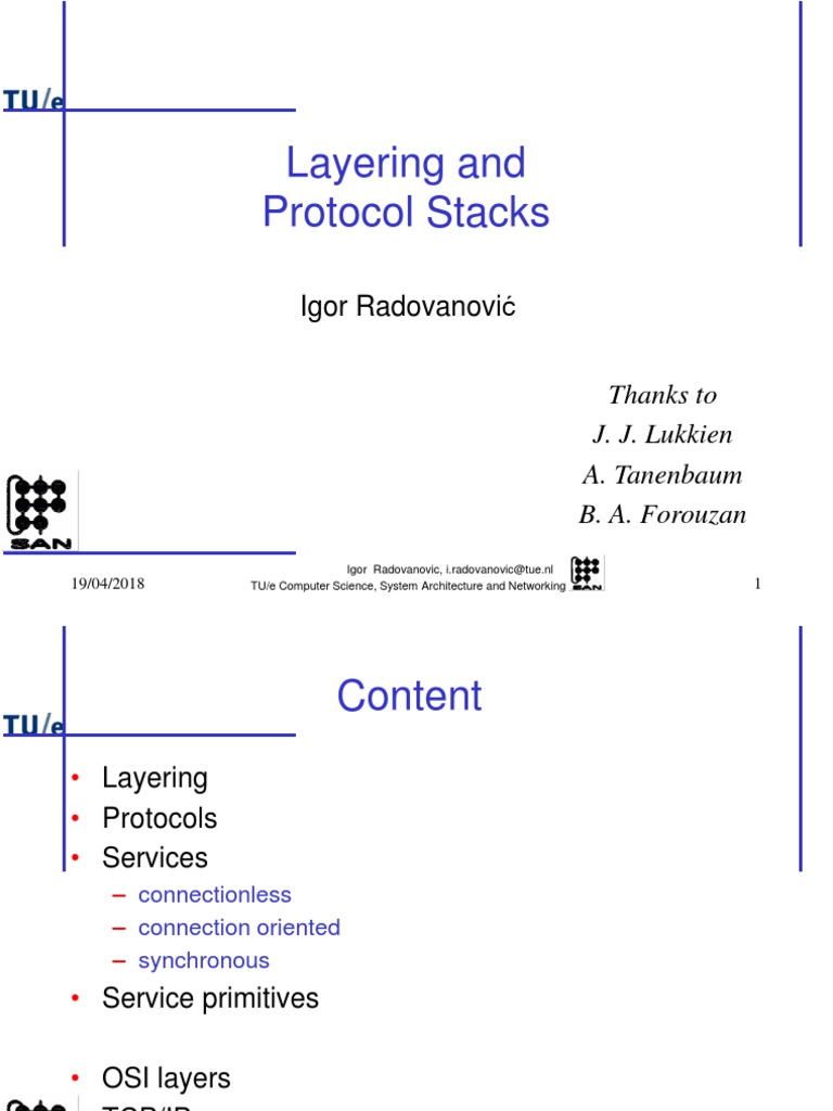 03-Layering and Protocol Stacks | PDF | Communications Protocols ...