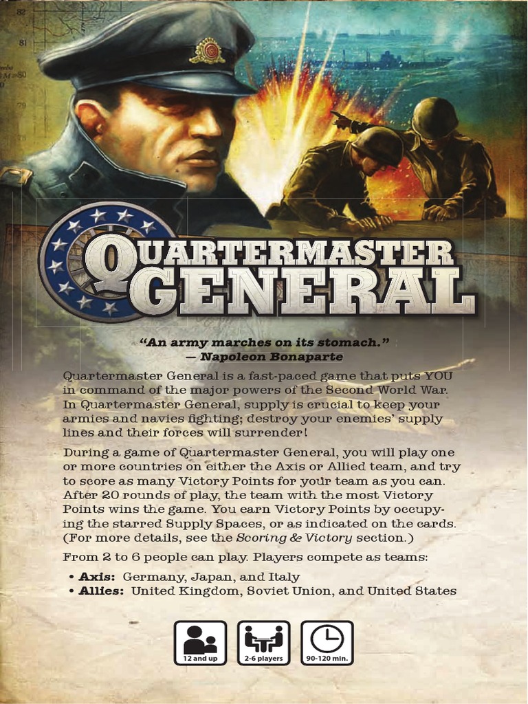Quartermaster General Board Game Rules | PDF | Allies Of World War II ...