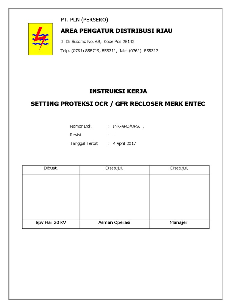 IK Setting Recloser ENTEC | PDF