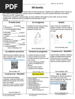 Mi Familia Project Guidelines | PDF | Grammatical Gender | Grammar