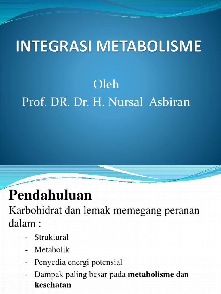 Integrasi Metabolisme | PDF