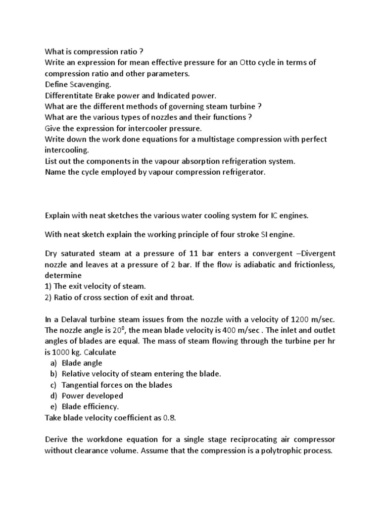 Understanding Compression Ratio in Compressors | PDF | Humidity | Turbine