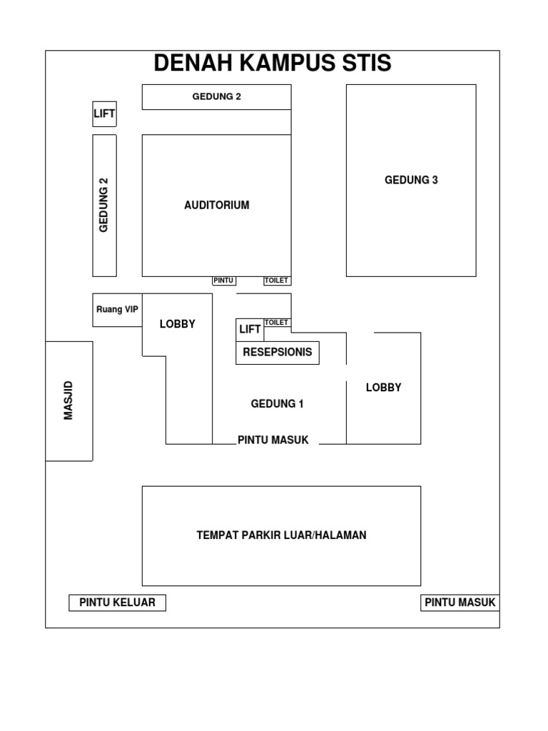 Denah Dalam Kampus Stis | PDF