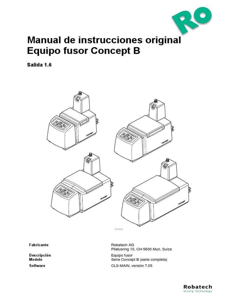 Robatech Manual 157255 ConceptB Es16 | PDF | Quemar | Software
