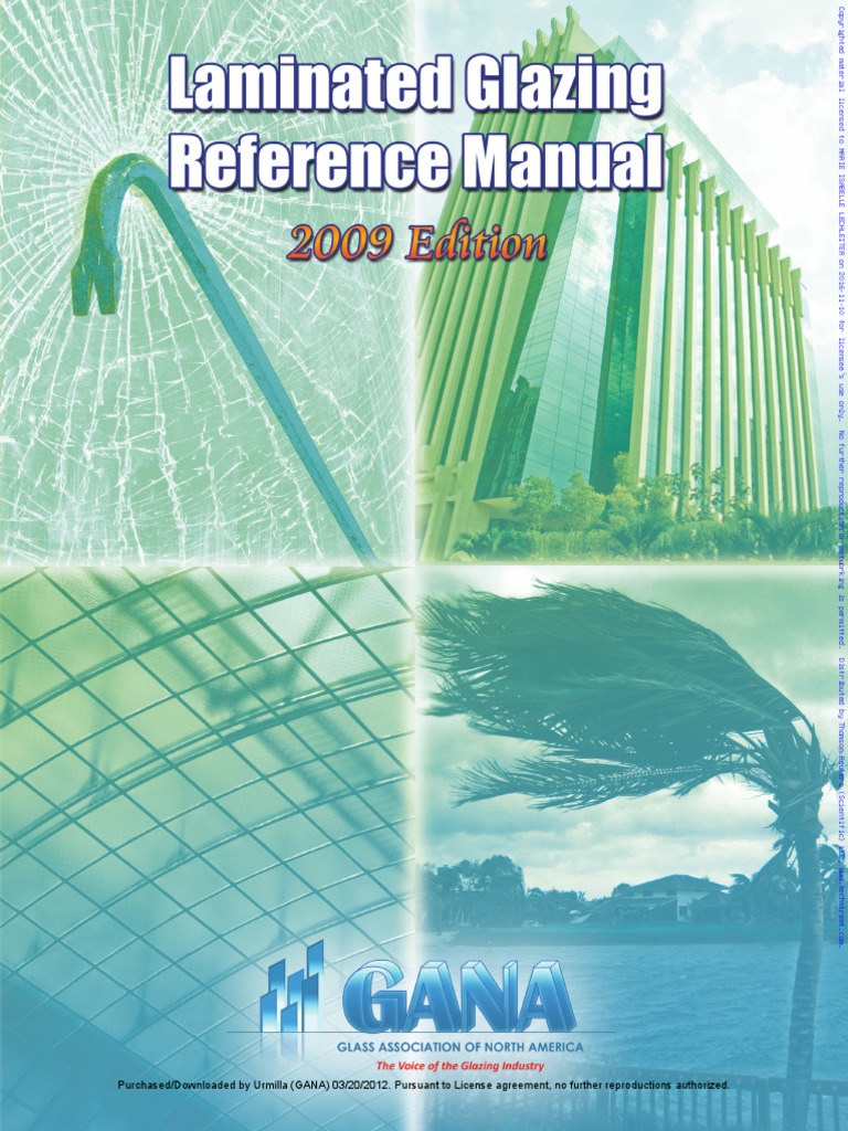Laminated Glazing Reference Manual-2009 | PDF | License | Glasses