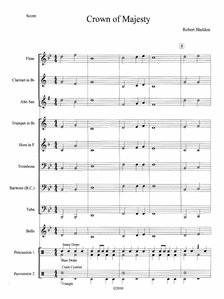 Crown of Majesty | PDF | Musical Compositions | Classical Compositions