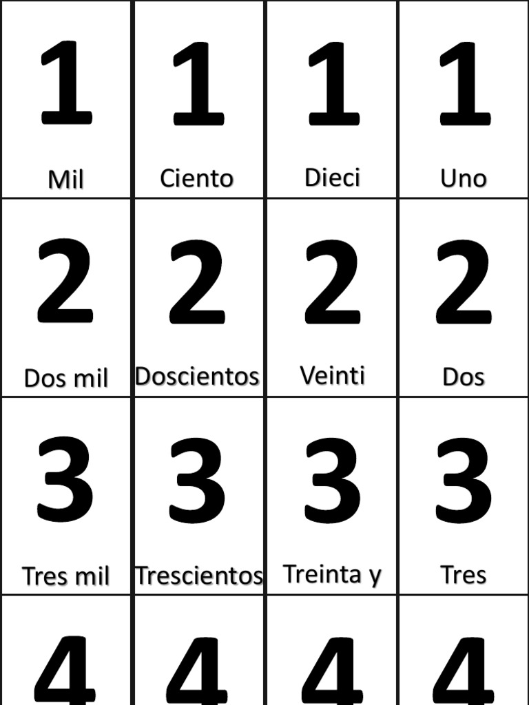 Libro Para Aprender Los Numeros Del 1 Al 1000 PDF NEGRO