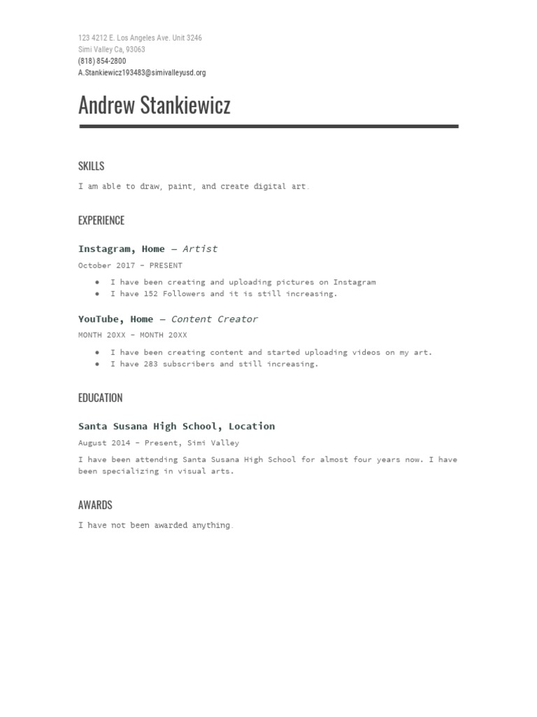 Andrews Resume | PDF