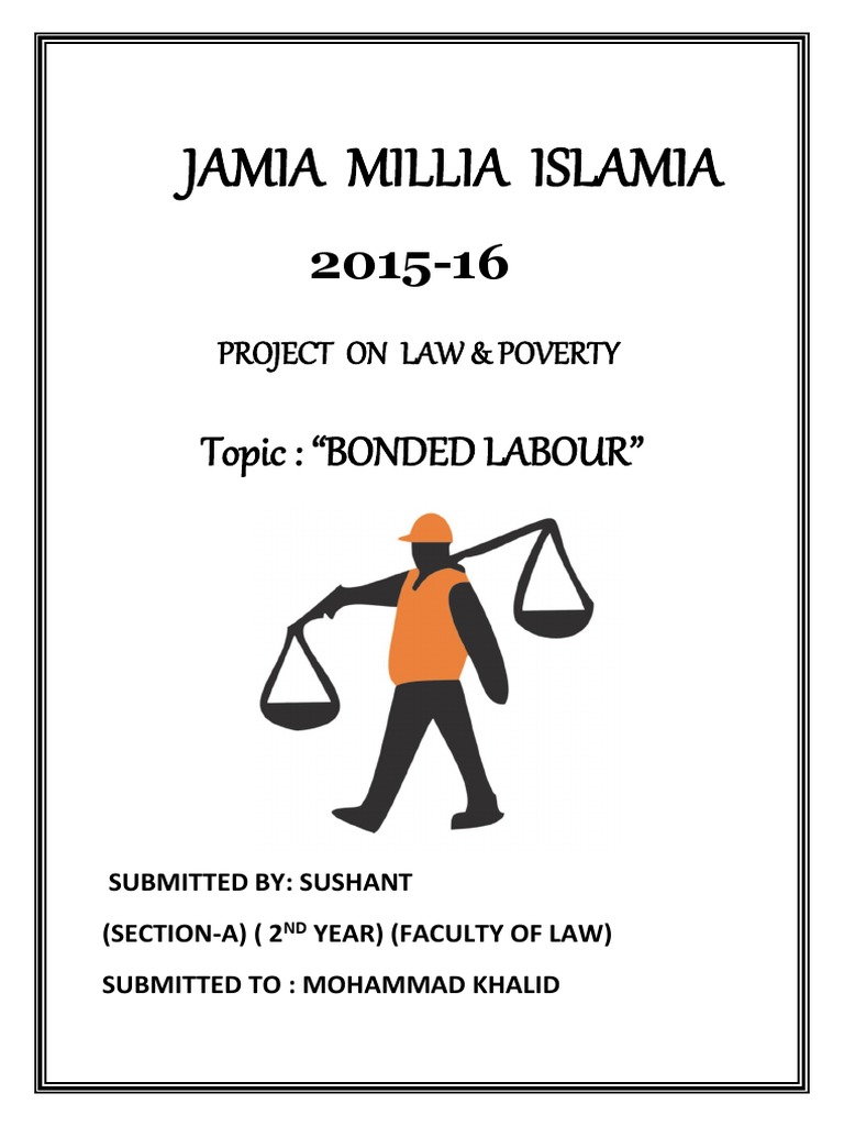 Bonded Labour | PDF | Child Labour | Labour Law