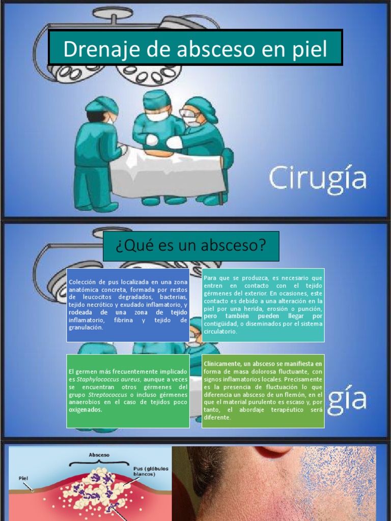 Drenaje de Absceso en Piel | PDF | Inflamación | Anestesia