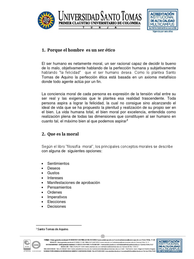 Porque El Hombre Es Un Ser ético Pdf Moralidad Homo Sapiens