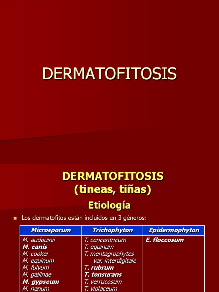 17 - Dermatofitosis | PDF | Hongo | Medicina CLINICA