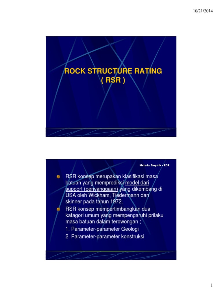 Rock Structure Rating (Compatibility Mode) | PDF
