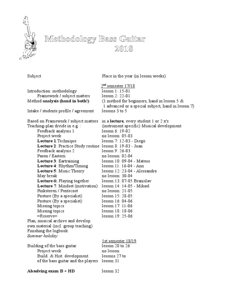 Method Plan 2018 v2 | PDF