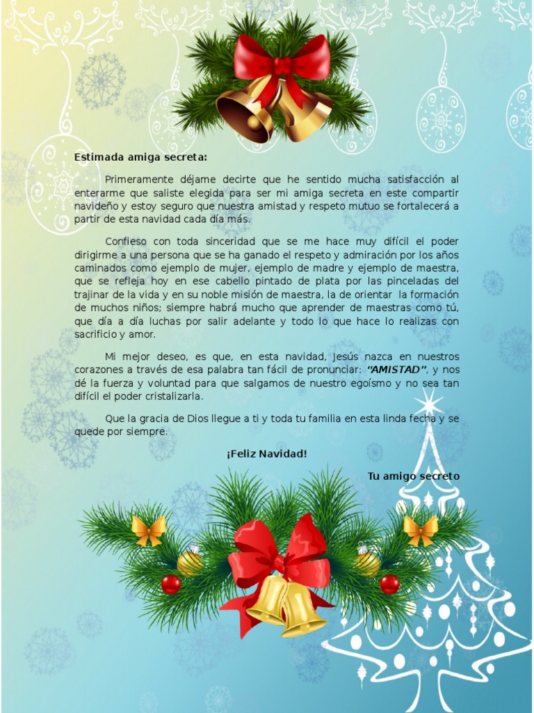 Estimada Amiga Secreta | PDF