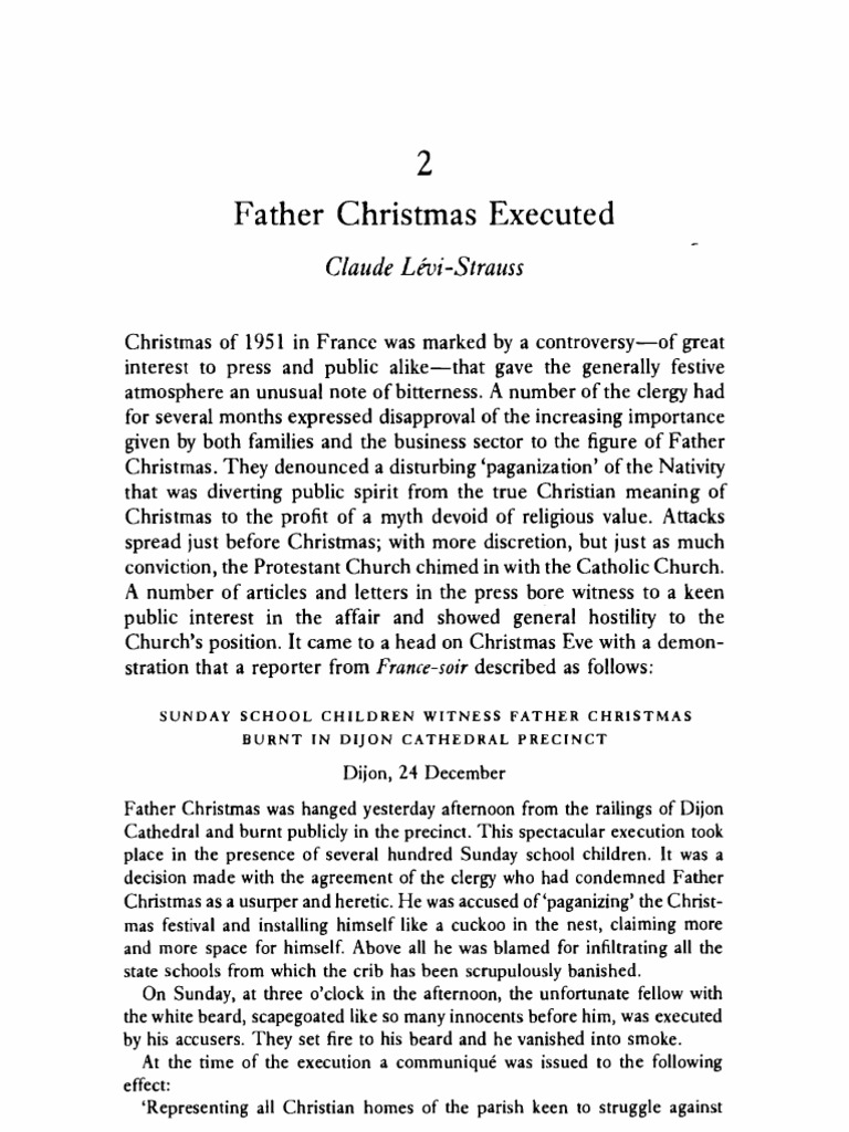 Father Christmas: A Controversial Symbol | PDF | Christmas | Rituals