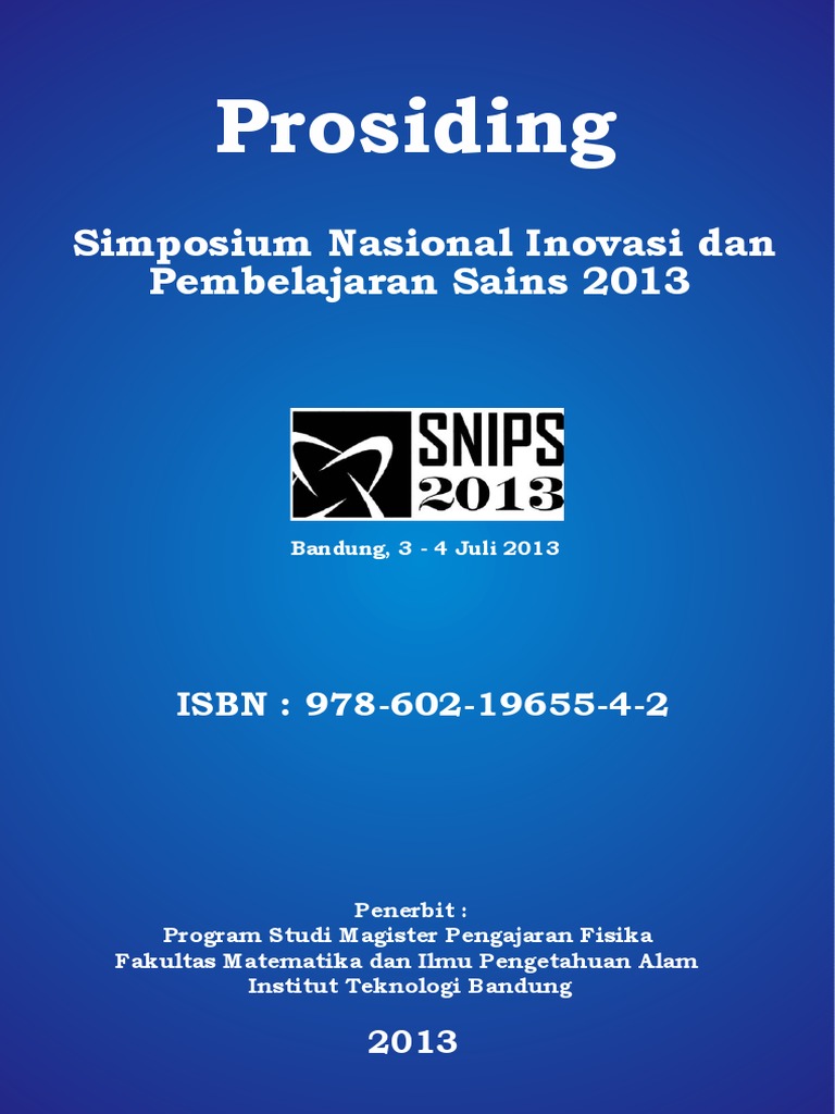 Prosiding SNIPS 2013 PDF | PDF | Seni