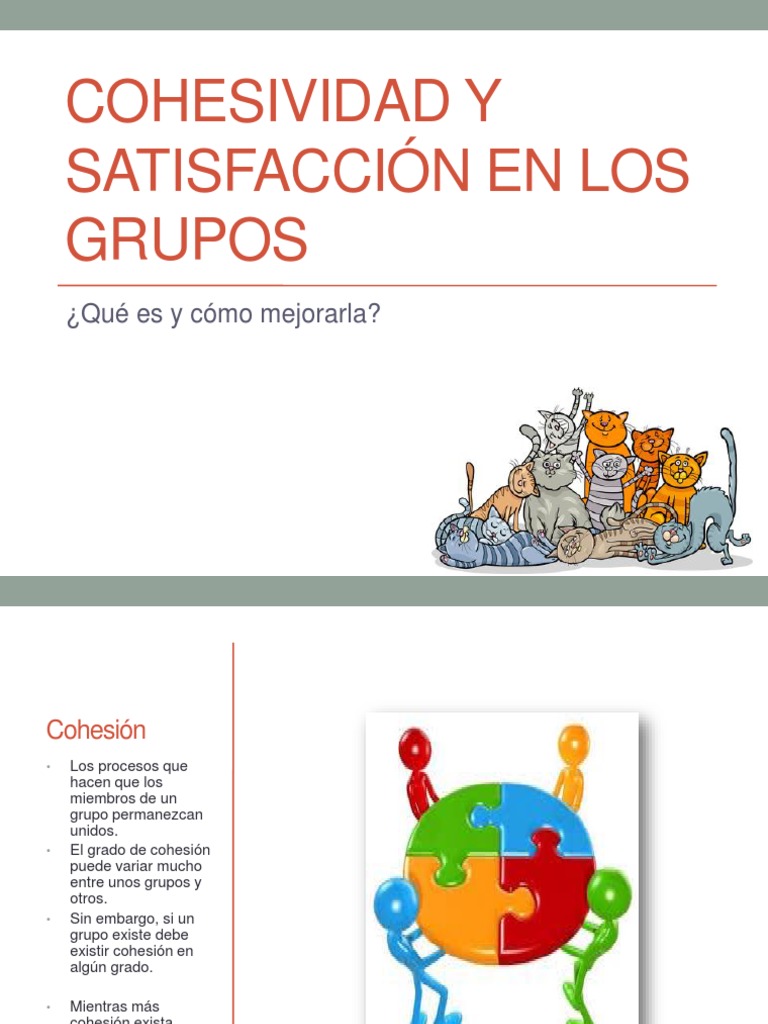 Cohesividad y Satisfacción en Los Grupos | PDF | Relaciones personales ...