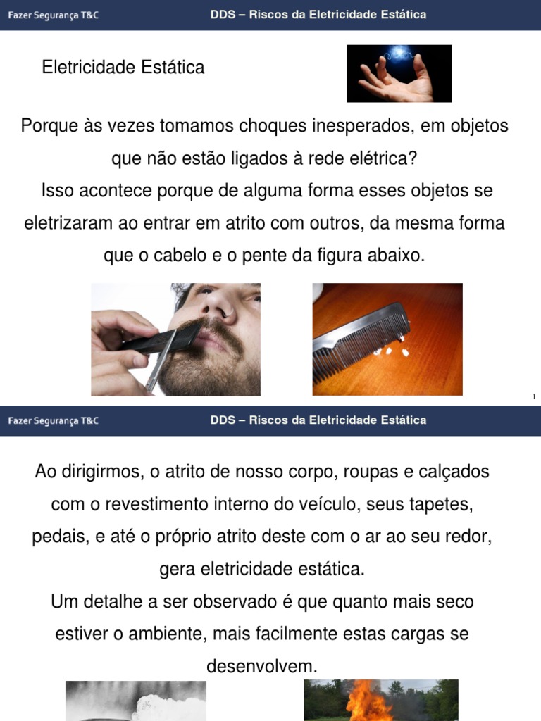 DDS Eletricidade Estatica | PDF | Eletricidade | Atrito