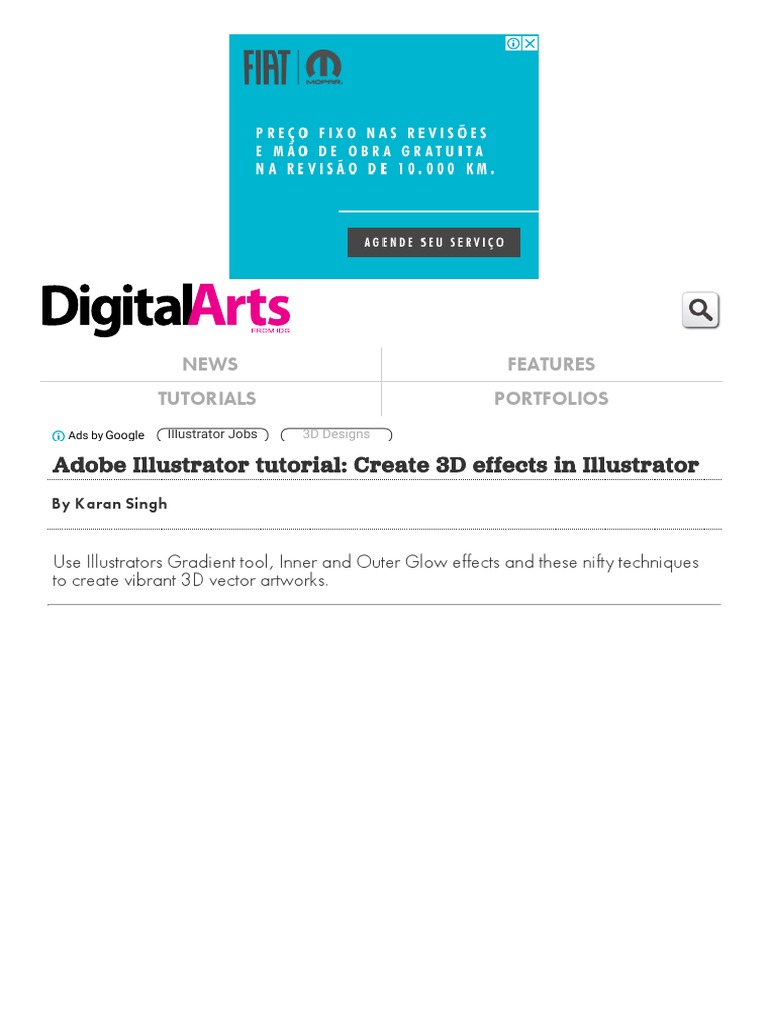 Adobe Illustrator Tutorial - Create 3D Effects in Illustrator - Digital ...