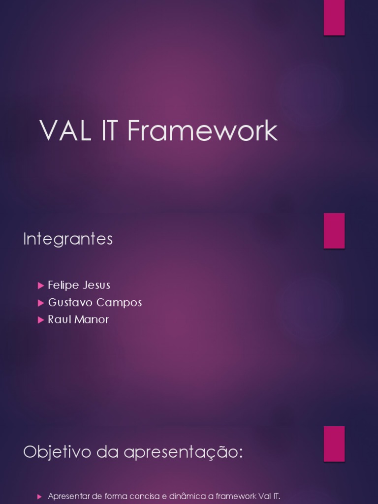 VAL IT Framework | PDF | Cobit | Economias