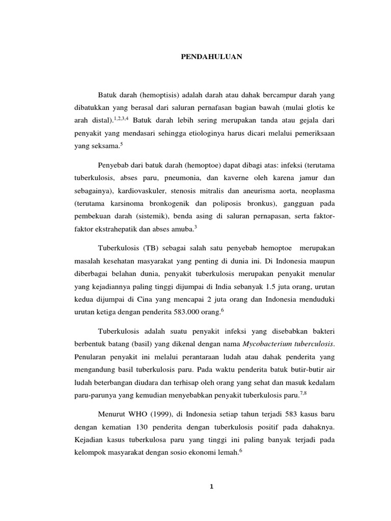 Tugas Hemaptoe Ec TB Paru Relaps-1 | PDF