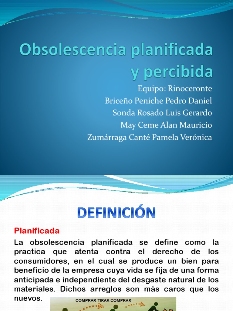 Obsolescencia Planificada y Percibida | Descargar gratis PDF | Residuos ...