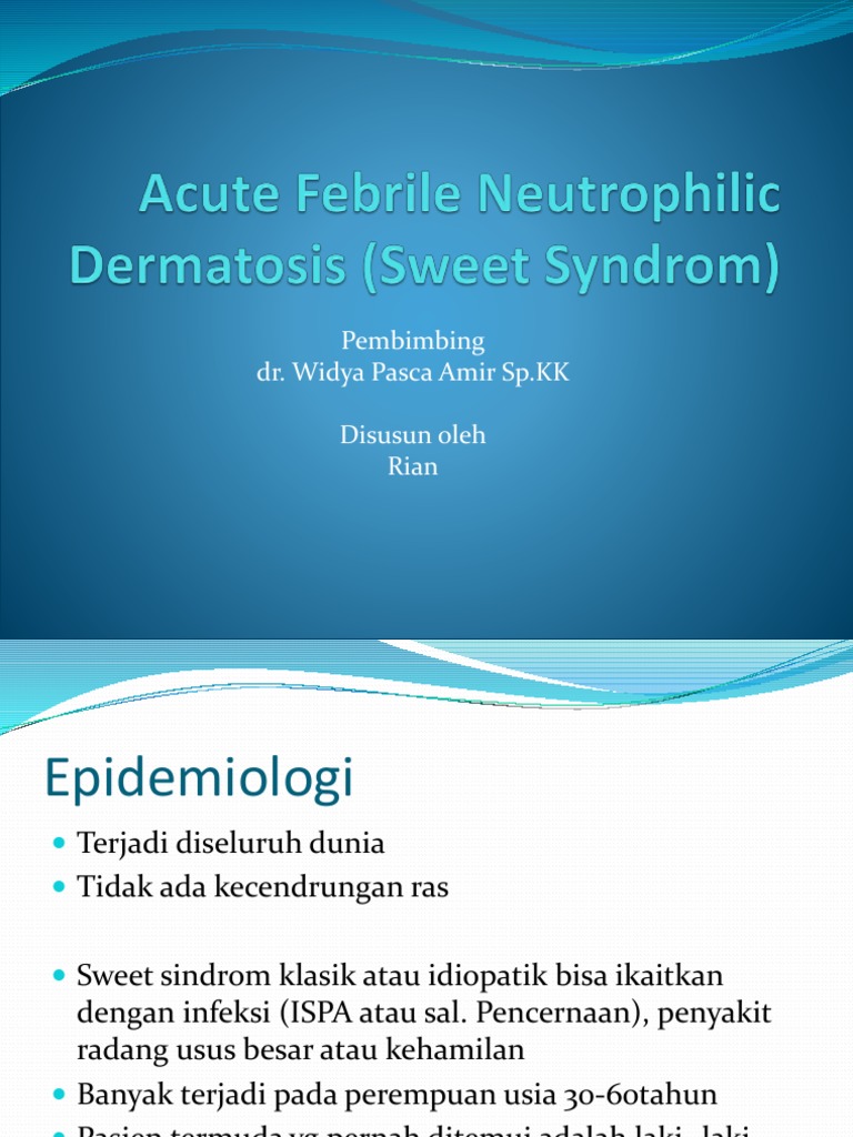 Panduan Lengkap Sweet Sindrom | PDF