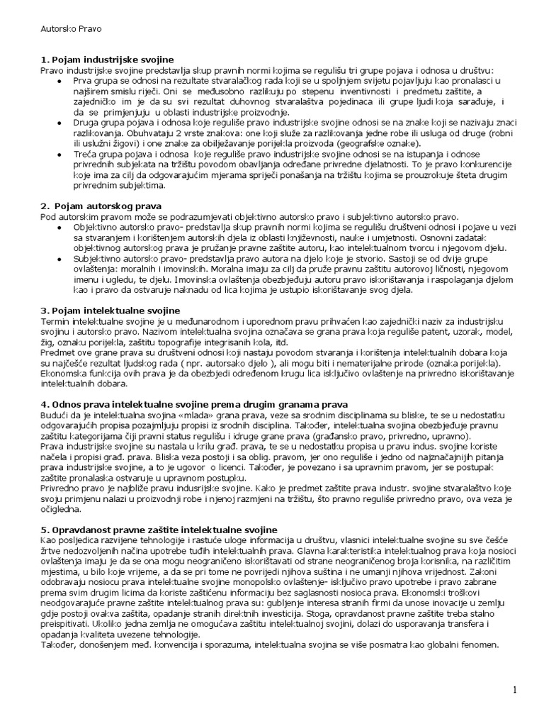 Autorsko Pravo | PDF