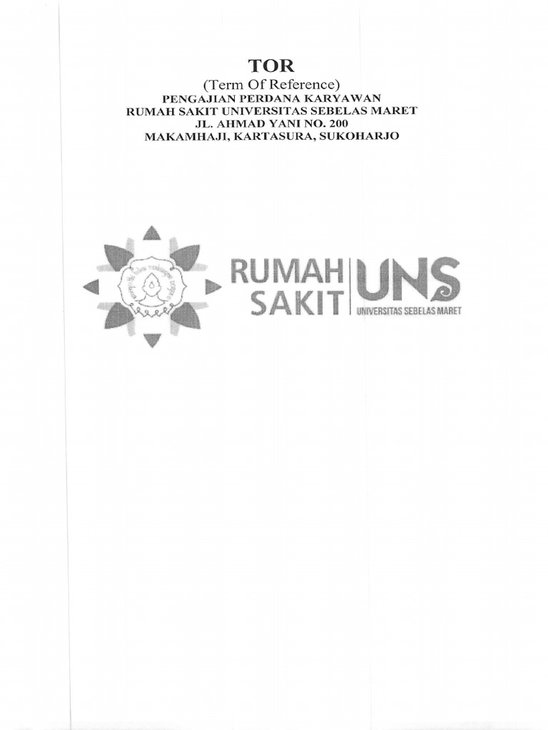 Contoh TOR Pengajian | PDF