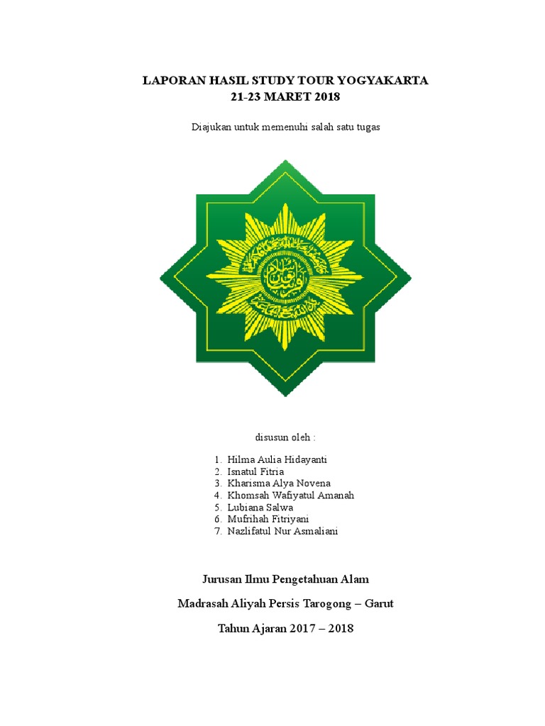 Contoh Laporan Study Tour | PDF