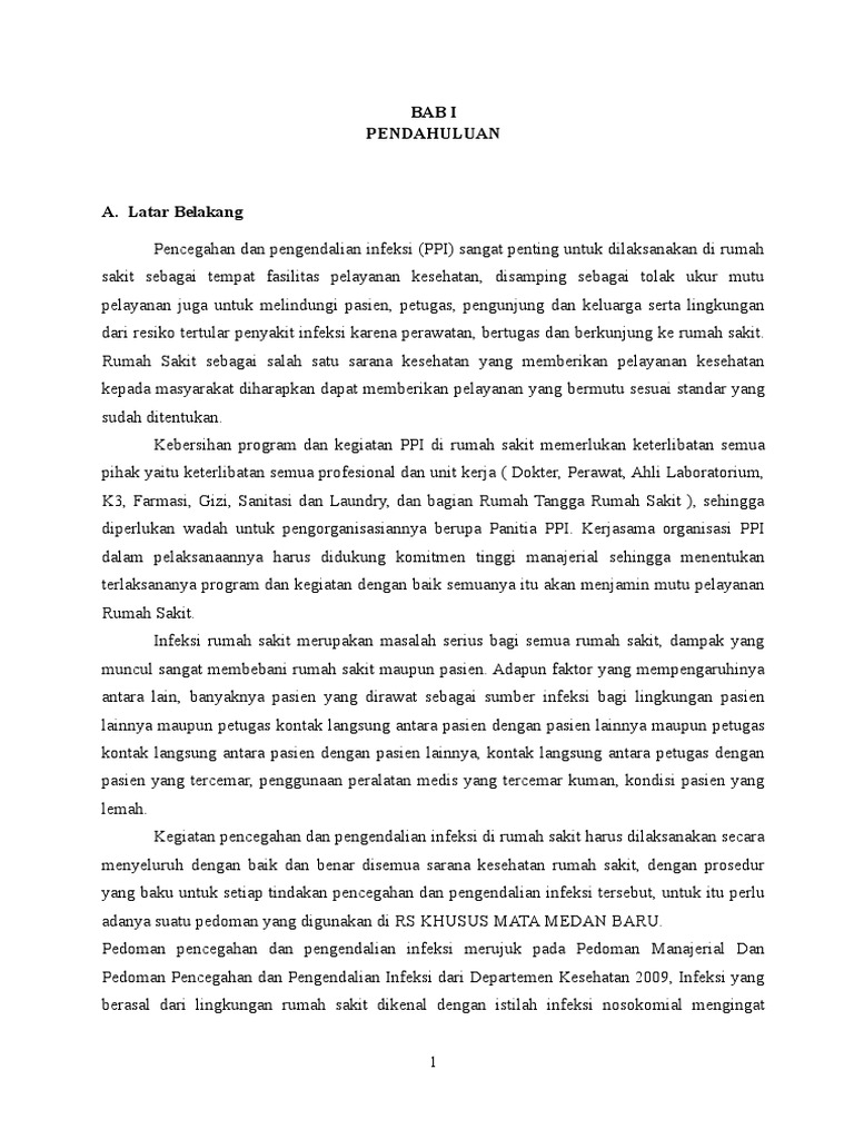 Buku Pedoman Pelayanan PPI | PDF