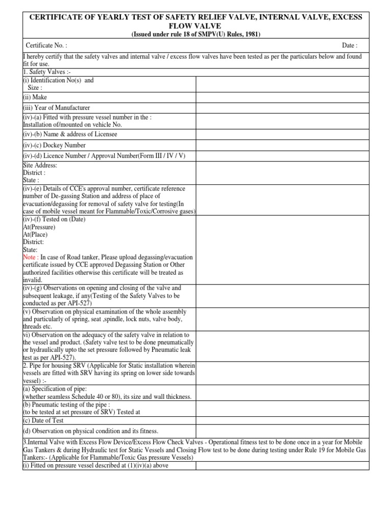 SMPV ProformasNew | PDF | Nondestructive Testing | Valve